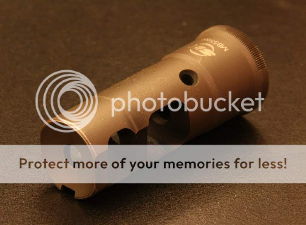 Surefire MB556k Muzzle Brake/Adaptor - Leupold Mark AR/LaRue mount ...