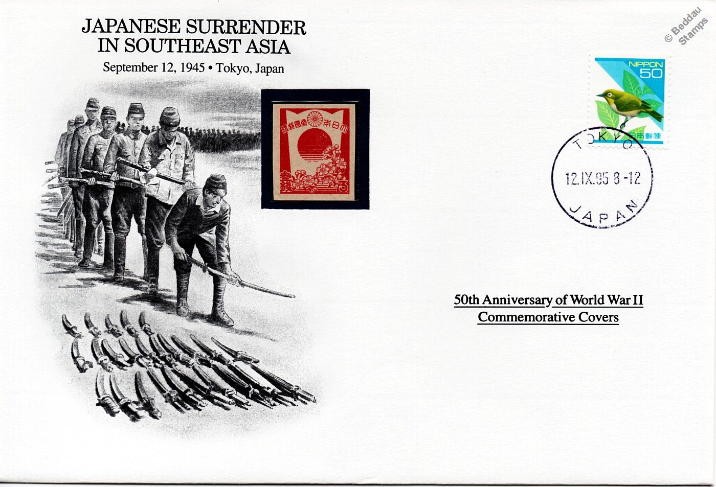 WWII 1945 Japanese Surrender in Southeast Asia Stamp Cover (Japan ...